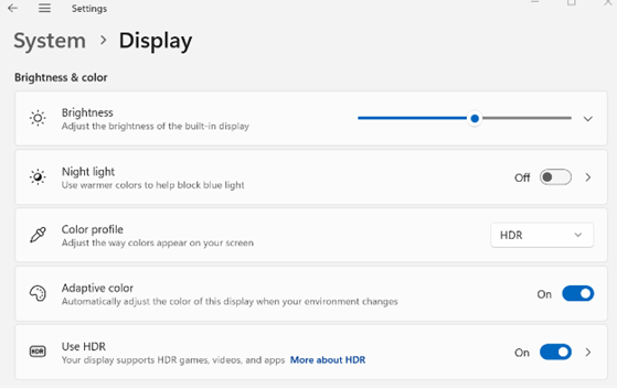 High Dynamic Range (HDR) in Surface displays | Microsoft Community Hub