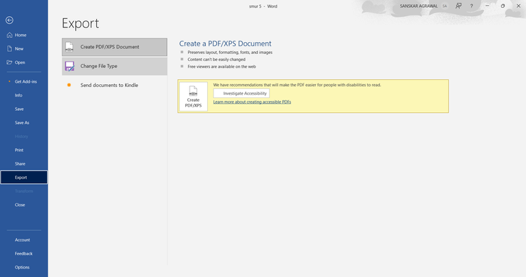 Error Opening PDF in Word | Microsoft Community Hub