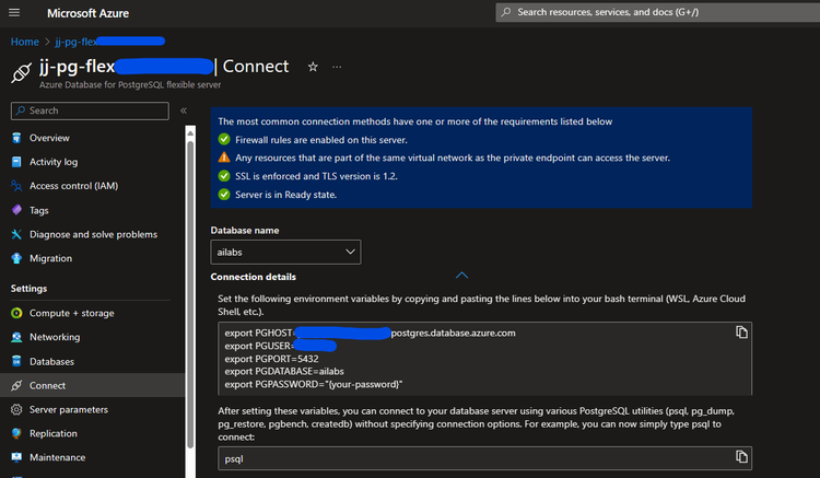 LangChain integration with Azure Database for PostgreSQL