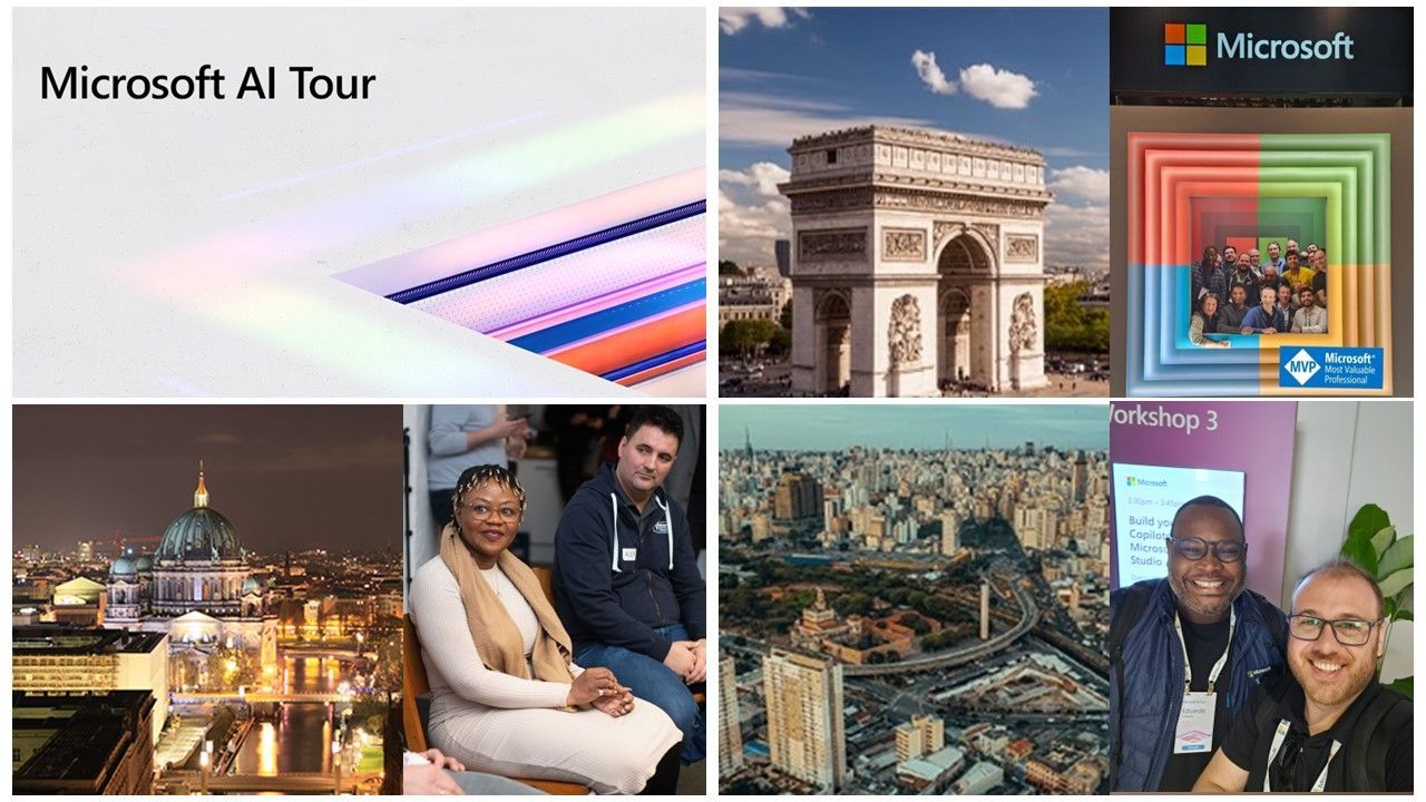 Microsoft AI Tour : Paris, Berlin, São Paulo | Microsoft Community Hub