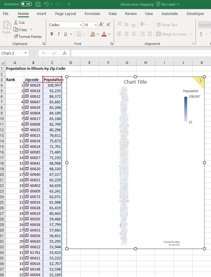 Map charts not loading correctly. | Microsoft Community Hub