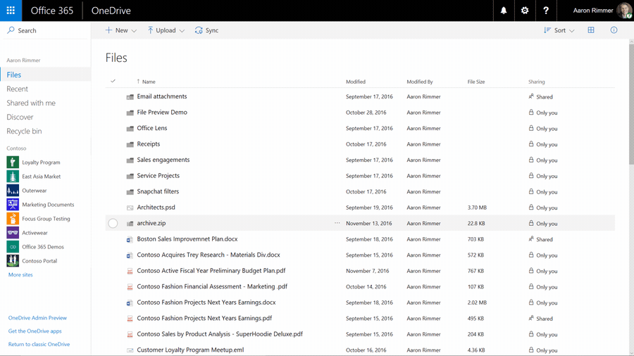 Announcement: OneDrive brings new file collaboration and management ...