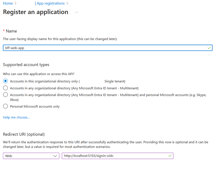 Implementing a Blazor-based BFF in Azure Container Apps
