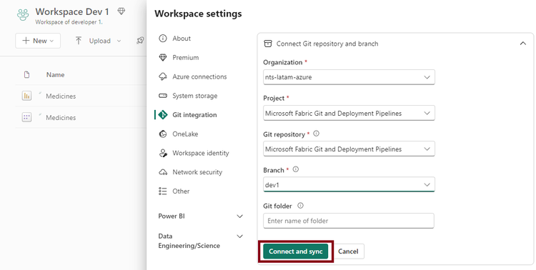 Microsoft Fabric: Integration with ADO Repos and Deployment Pipelines ...