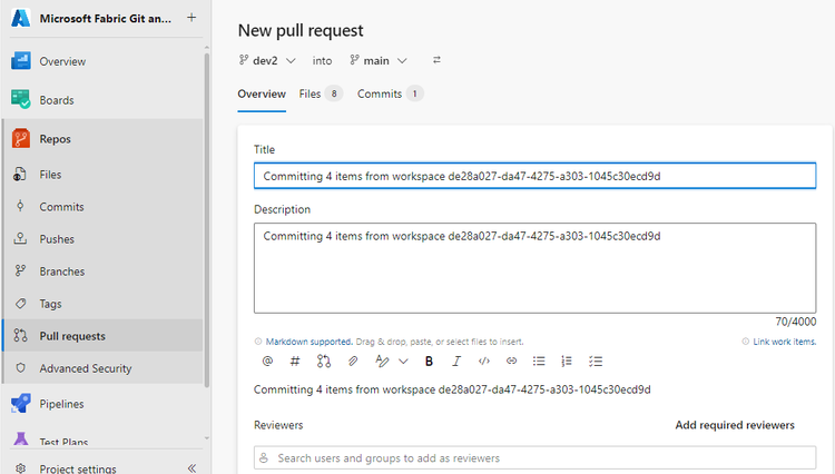 Microsoft Fabric: Integration with ADO Repos and Deployment Pipelines - A Power BI Case Study.