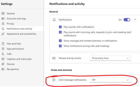 Number of unread chats etc. not showing on the taskbar icon ...