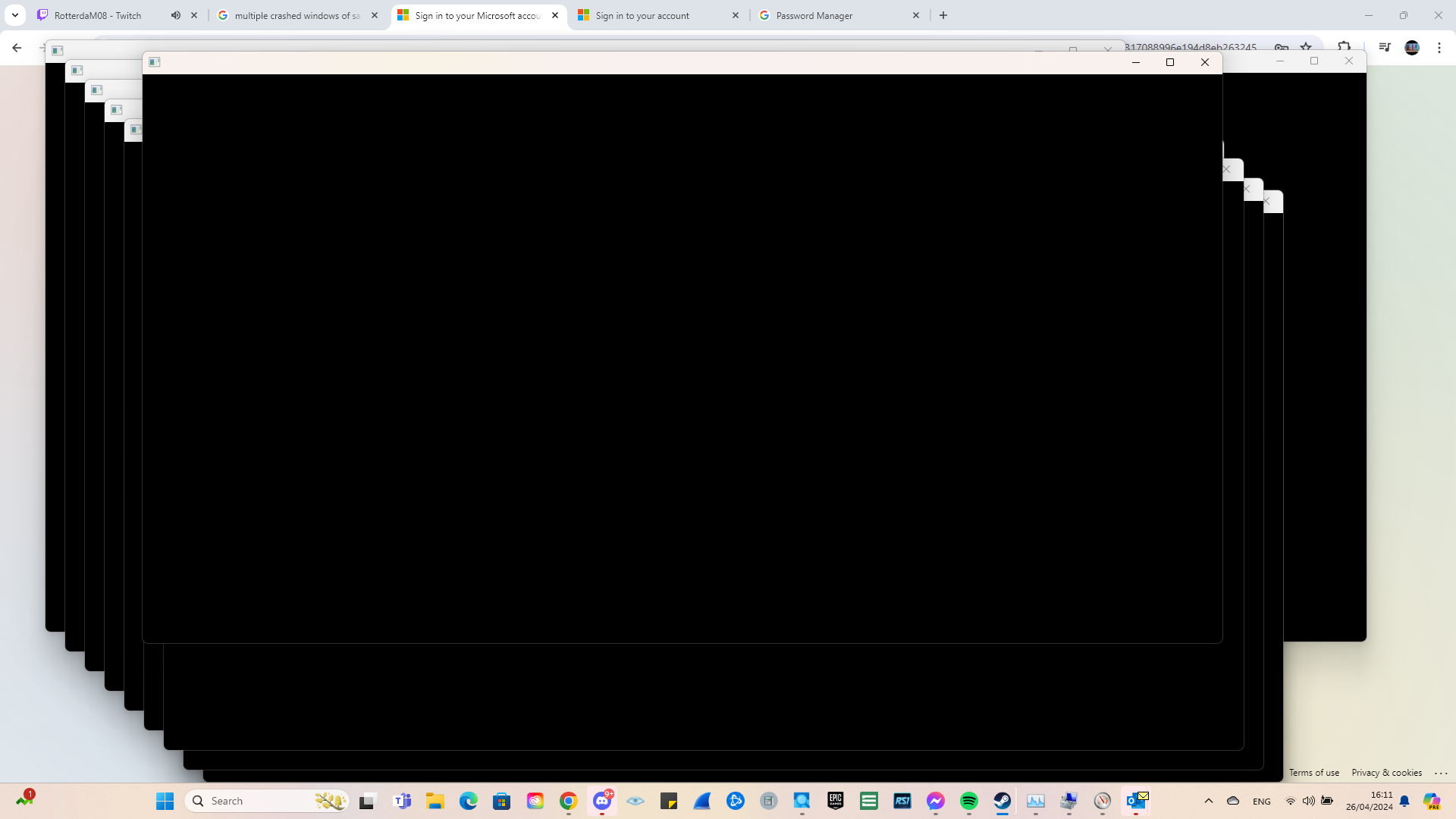 Issue With Multiple Windows Of Crashed Program Appearing Any Fix Microsoft Community Hub