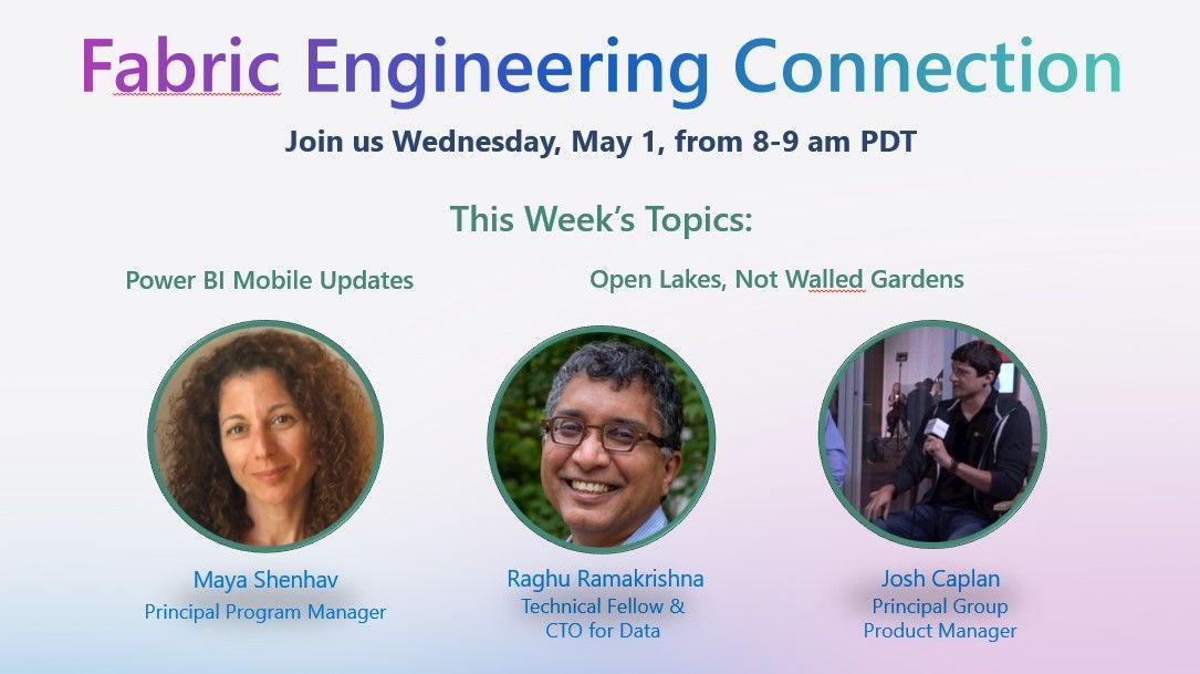 Join the Fabric Partner Community for this week's Fabric Engineering ...