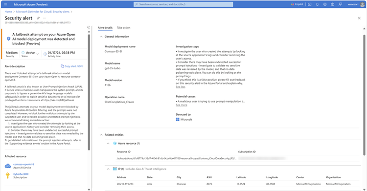 Secure Generative AI with Microsoft Security