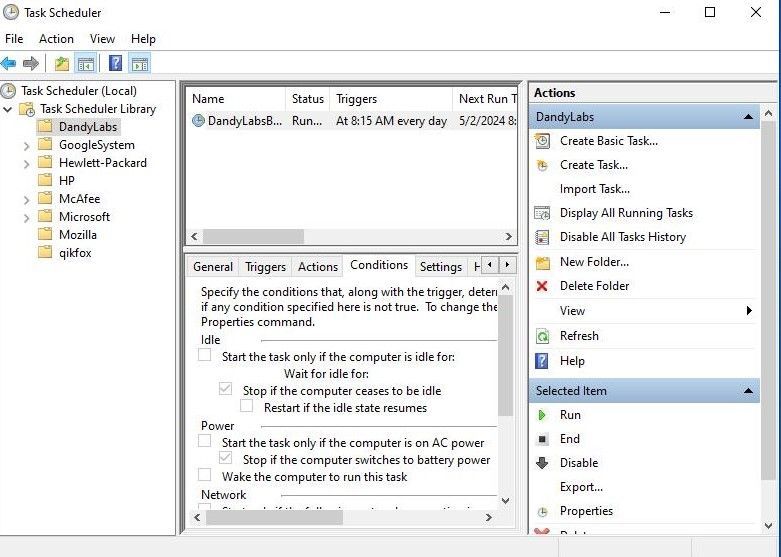 Windows Scheduled Task does not run | Microsoft Community Hub