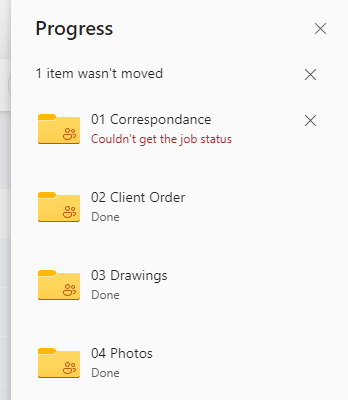 How to check status on SharePoint Online file move/copy? | Microsoft ...