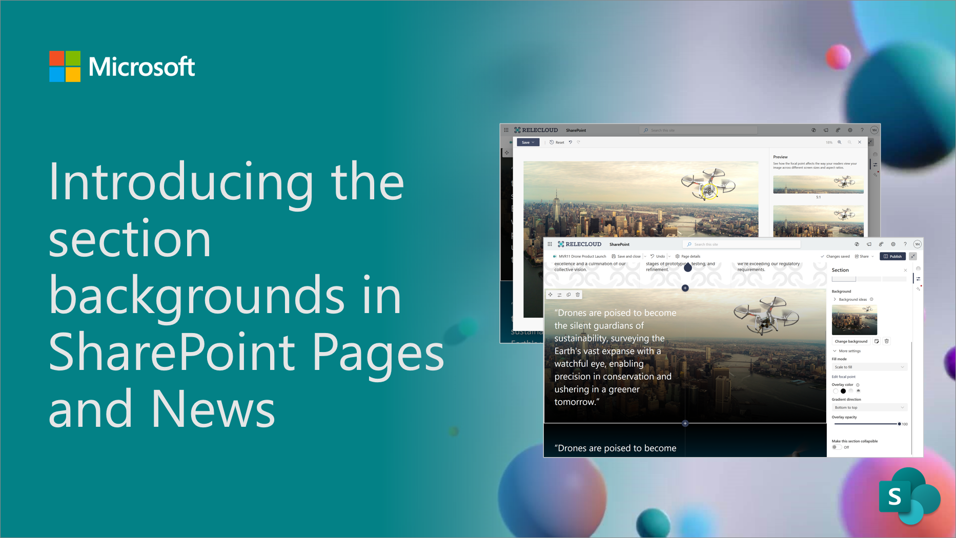Introducing the section backgrounds in SharePoint Pages and News ...
