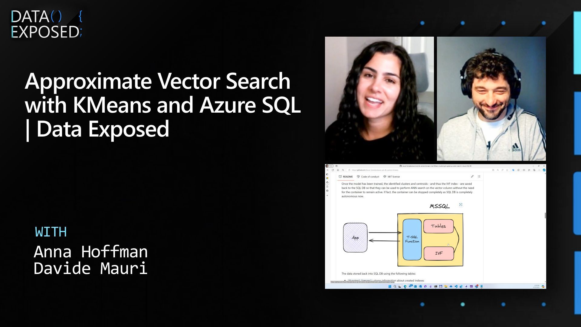 Approximate Vector Search with KMeans and Azure SQL | Data Exposed ...