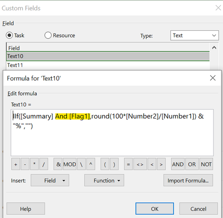 MS Project (Desktop) - Total % Complete of all Total Number of Active ...