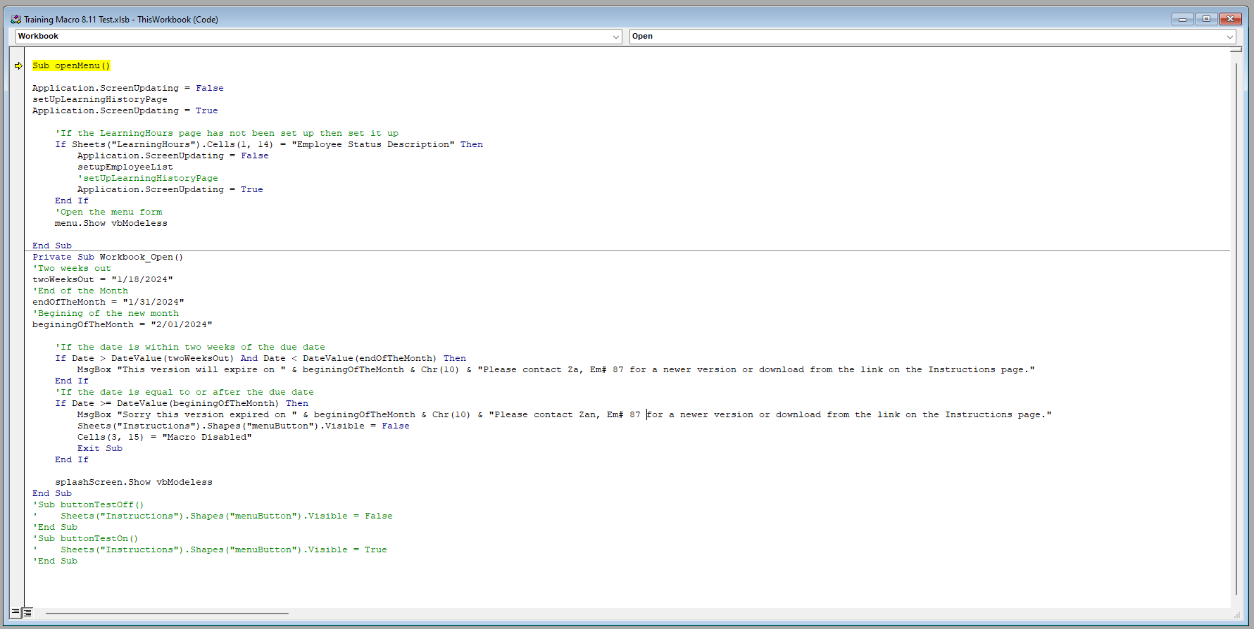 VBA Code - Open Workbook Button Hidden | Microsoft Community Hub