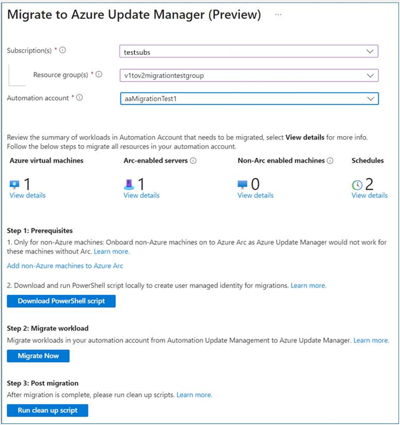 Azure Update Management migration tool Generally Available