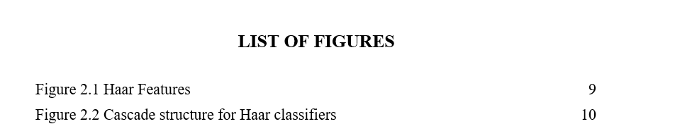 How To Format List Of Figures To Have Left Aligned Labels Centered Captions And Right Aligned