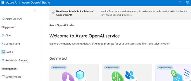 Get Started Guide with Azure AI Services and Open AI Deployments and Models