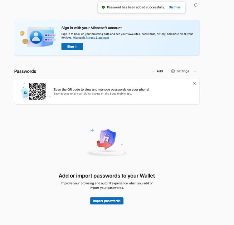 The Edge Wallet CANNOT sync or even locally edit passwords | Microsoft ...