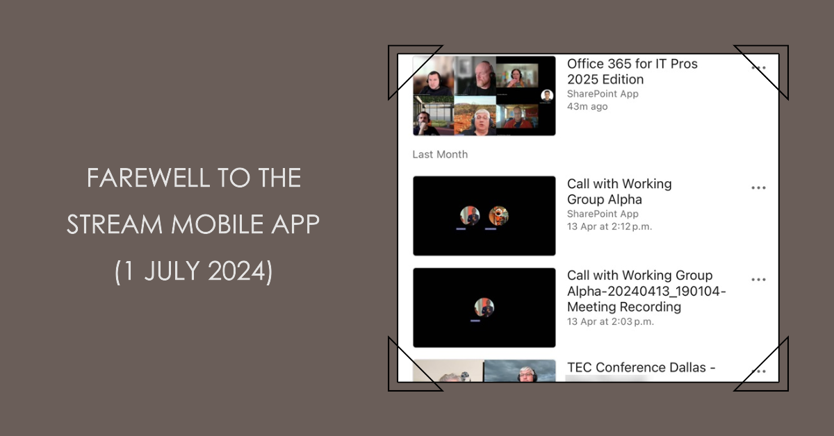 Microsoft Retires Stream Mobile App | Microsoft Community Hub