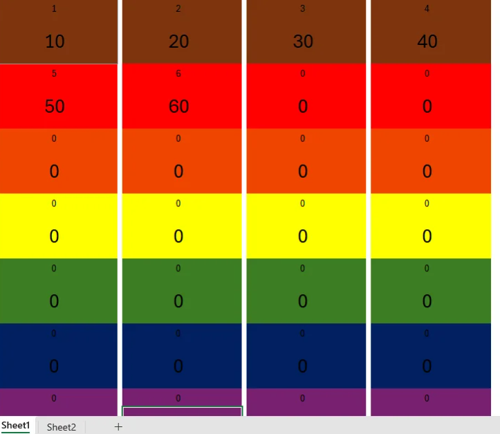 Looking to use table data to influence formatting of cells on separate ...