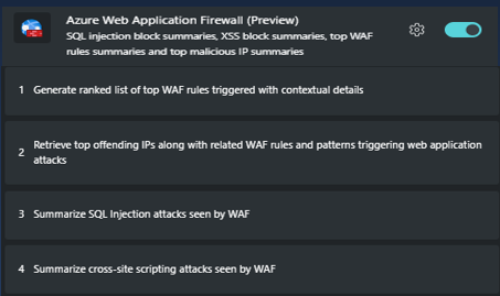 Azure WAF integration in Security Copilot- Protect web applications using Gen AI