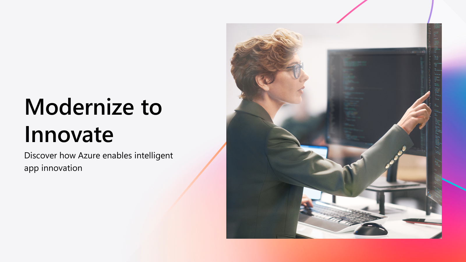 Discover How App Modernization on Azure Enables Intelligent App Innovation.