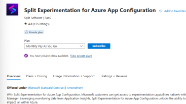 Split Experimentation for Azure App Configuration