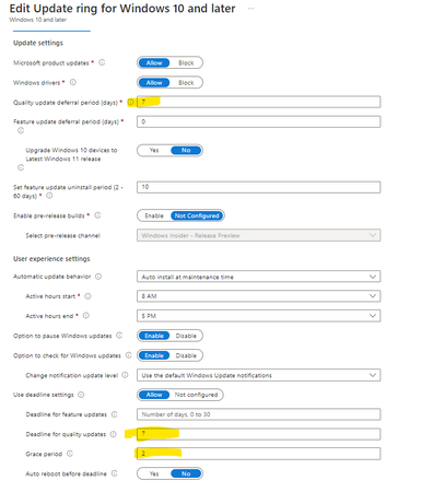 Intune update rings - Use Deadline settings | Microsoft Community Hub