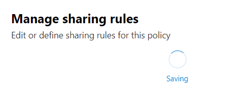 Unable to change or add Individual Sharing Policy | Microsoft Community Hub