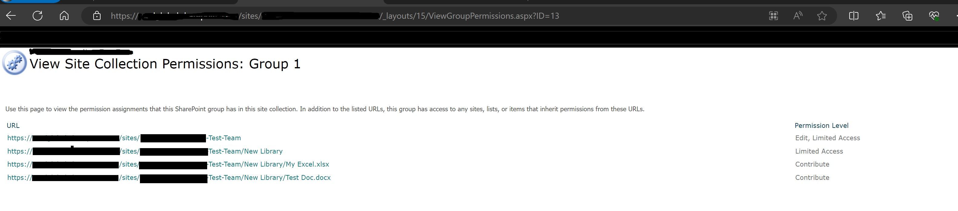 Checking file access permissions on SharePoint Document Library using ...