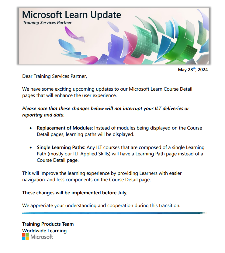 ATTENTION: Microsoft Learn Update | Microsoft Community Hub