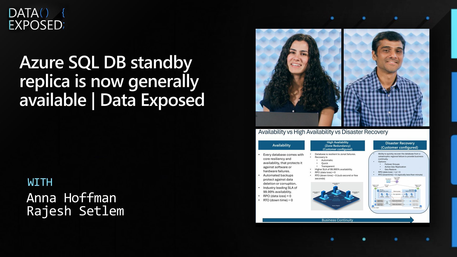 Azure SQL DB standby replica is now generally available | Data Exposed | Microsoft Community Hub