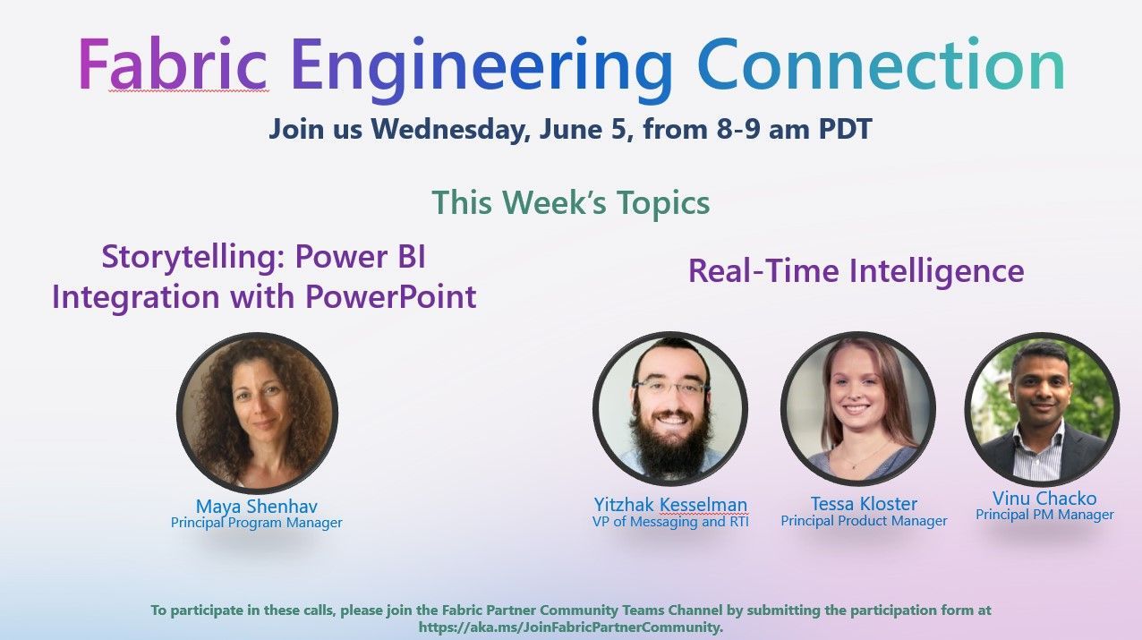 Join the Fabric Partner Community for this Week's Fabric Engineering ...