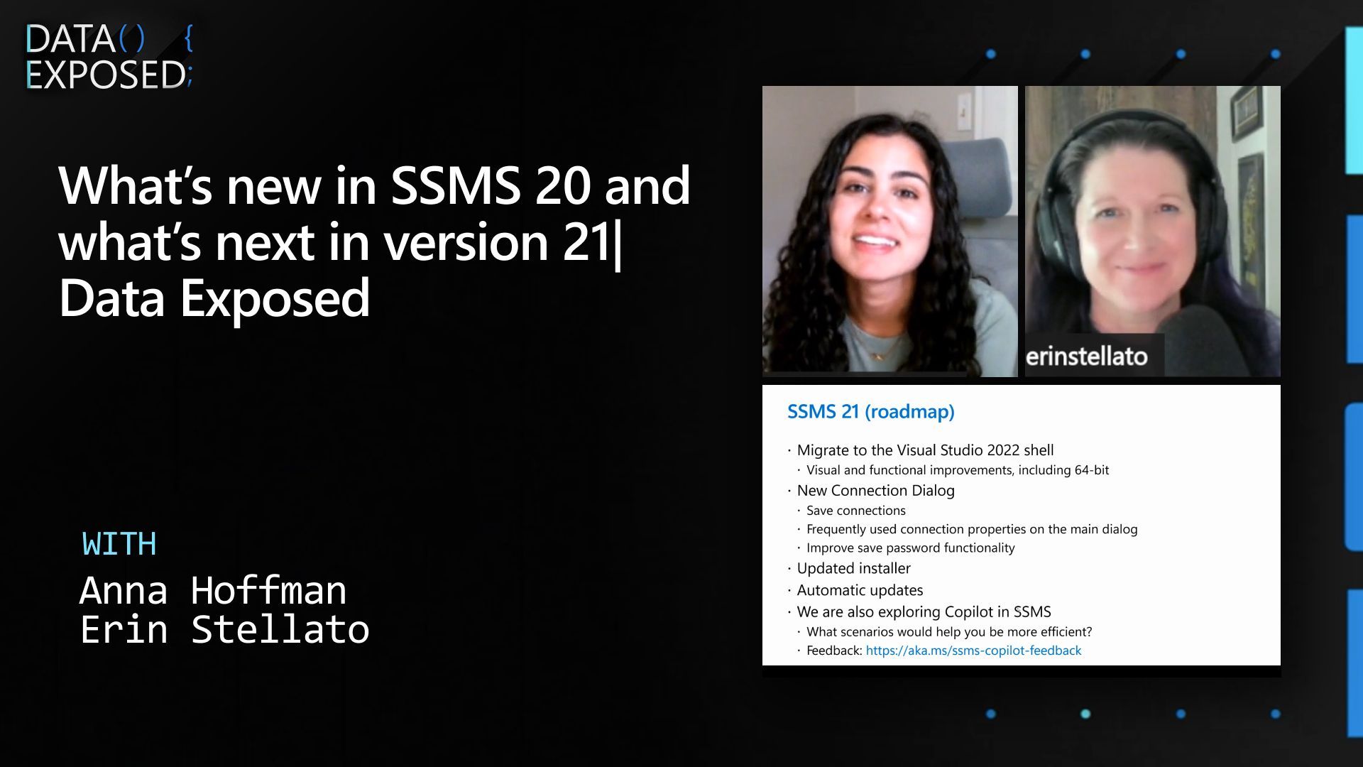 What’s new in SSMS 20 and what’s next in version 21 | Data Exposed ...
