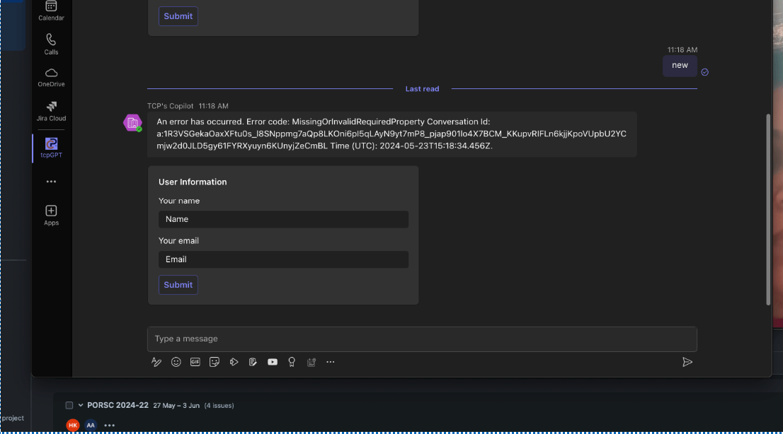Copilot Studio Integration Error in Microsoft Teams | Microsoft Community Hub
