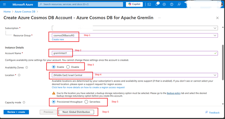 Getting started guide to Azure Cosmos DB with Gremlin