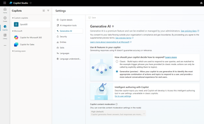 Copilot not working with AzureOpenAI, no topic "Conversational Boosting" after turn on ...