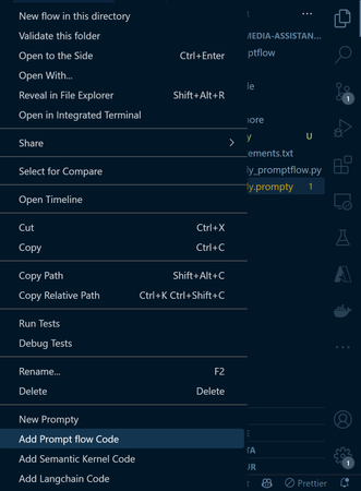 How to build a social media assistant with Prompty and PromptFlow
