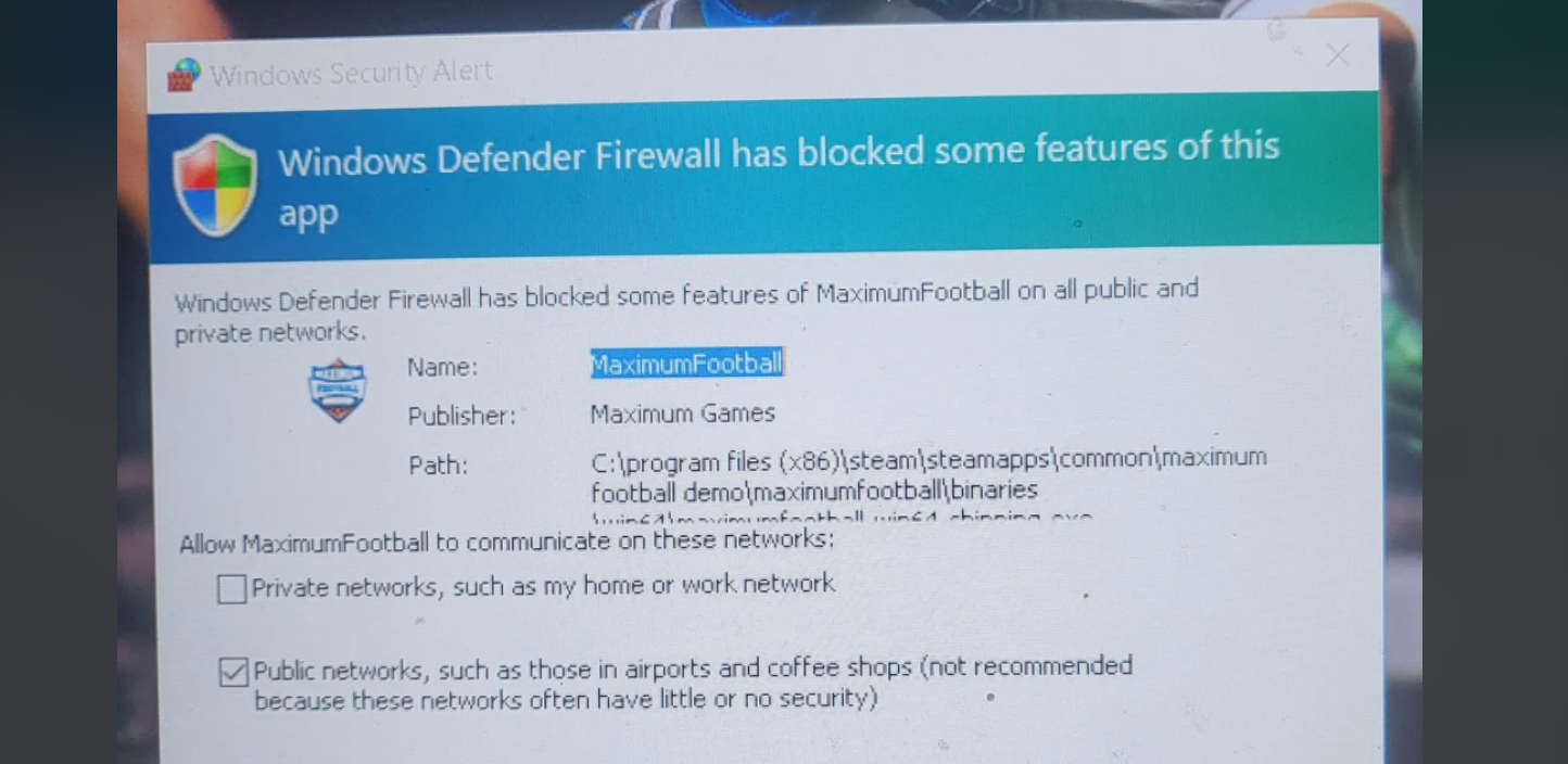 Private vs Public networks when granting permission to a specific app ...