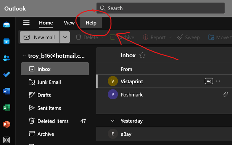 SOLUTION: New Outlook removed "switch back to old outlook" button ...