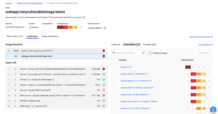 Vulnerability Assessment on Azure Container Registry with Microsoft Defender and Docker Scout