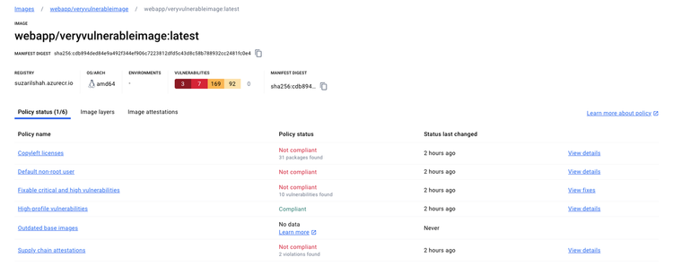 Vulnerability Assessment on Azure Container Registry with Microsoft Defender and Docker Scout