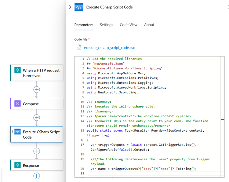 Announcement: Introducing .NET C# Inline Action for Azure Logic Apps (Standard) - Preview ...