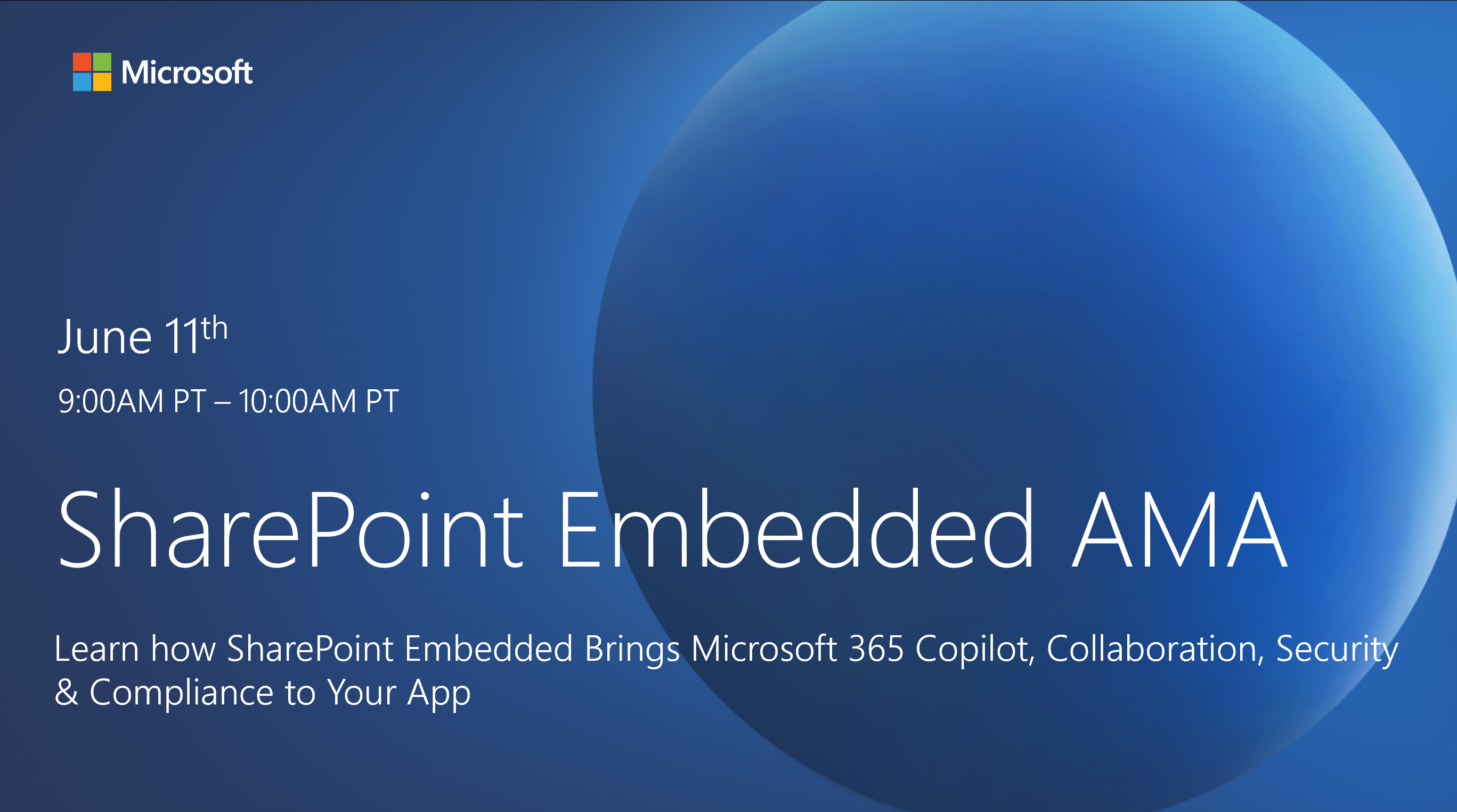 SharePoint Embedded live AMA! | Microsoft Community Hub