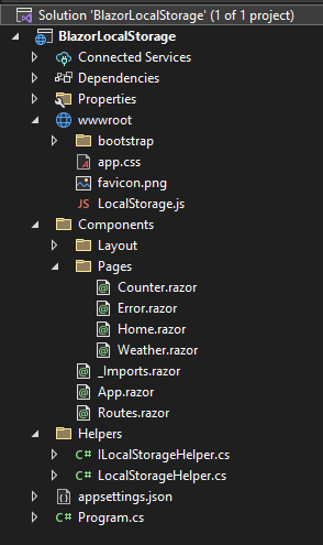 Using browser local storage with Blazor | Microsoft Community Hub