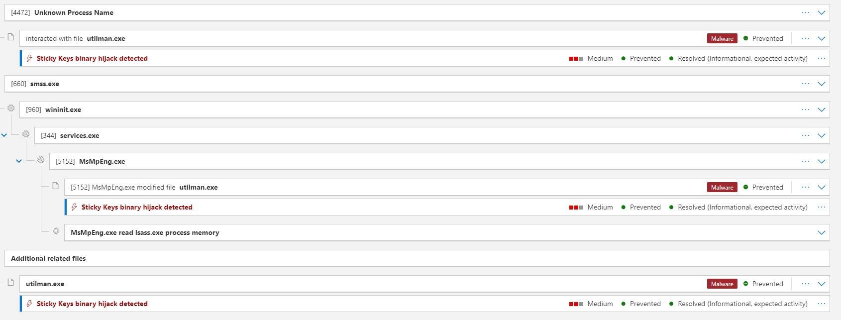 Sticky Keys Binary hijack detected | Microsoft Community Hub