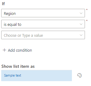 Unable to choose option for Choice function when using Conditional Formatting | Microsoft ...