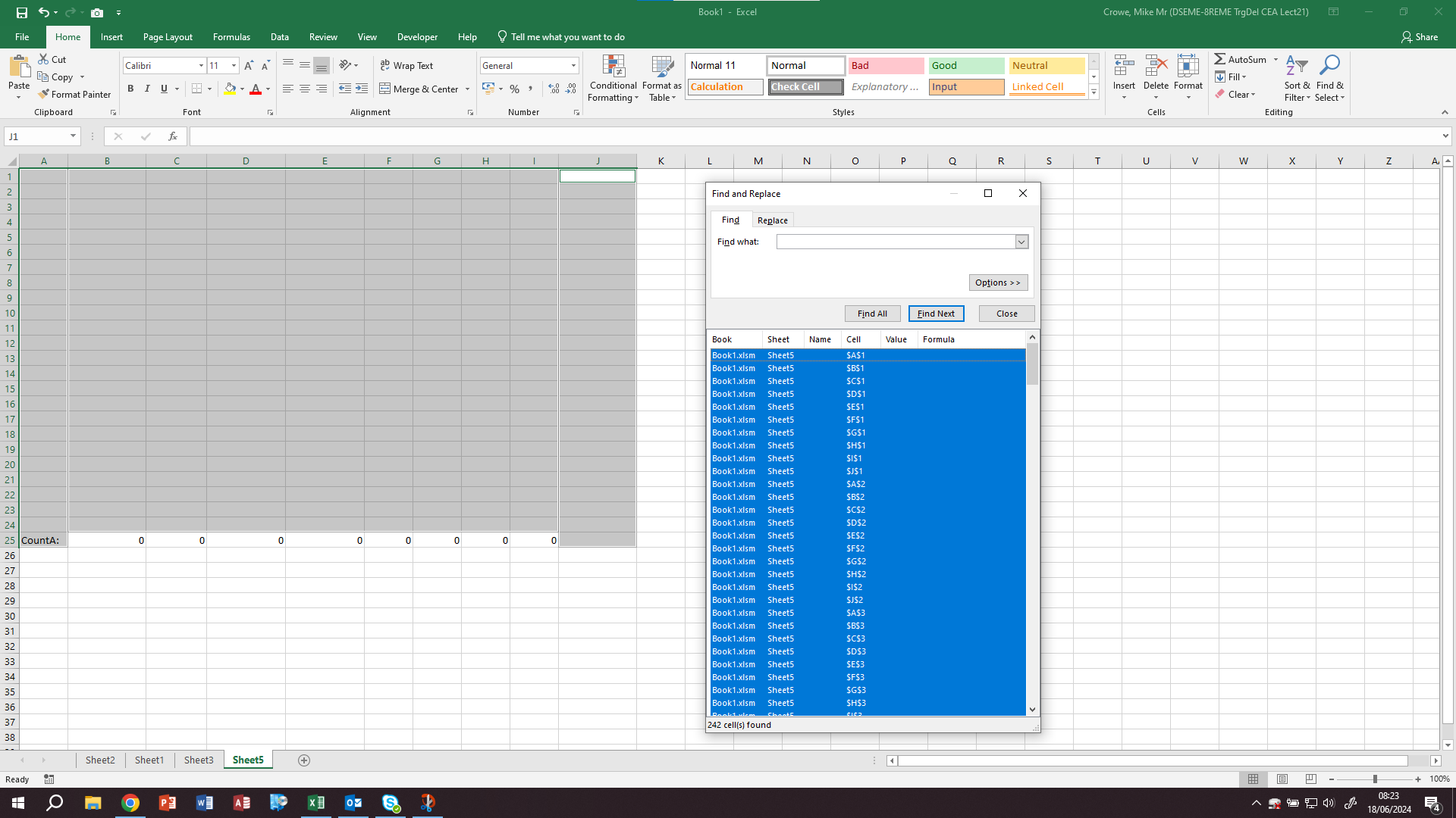 Find/Replace highlight cells with nothing in them | Microsoft Community Hub