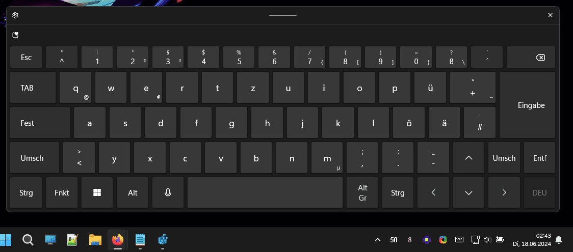 On Screen Keyboard stuck in "minimal" mode | Microsoft Community Hub